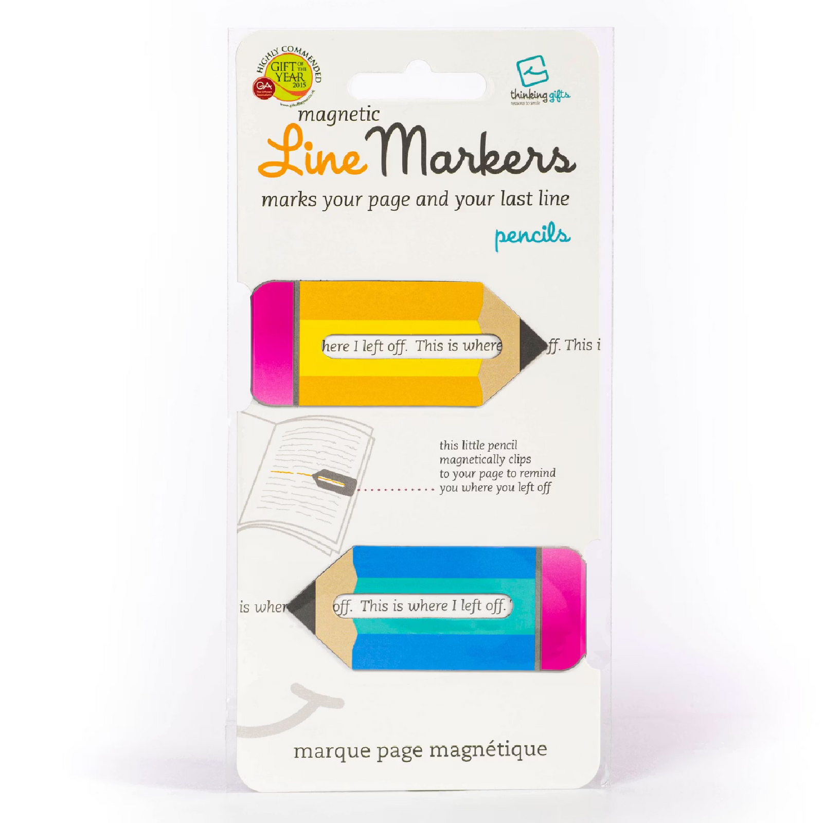 Magnetic Line Markers ( Set of Two ) - Thinking Gifts